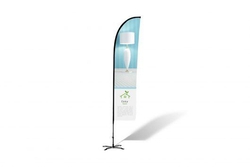 12ft Blade Shape Feather Flag Kit - 2 Side Imprint - FFB01122 | DMP