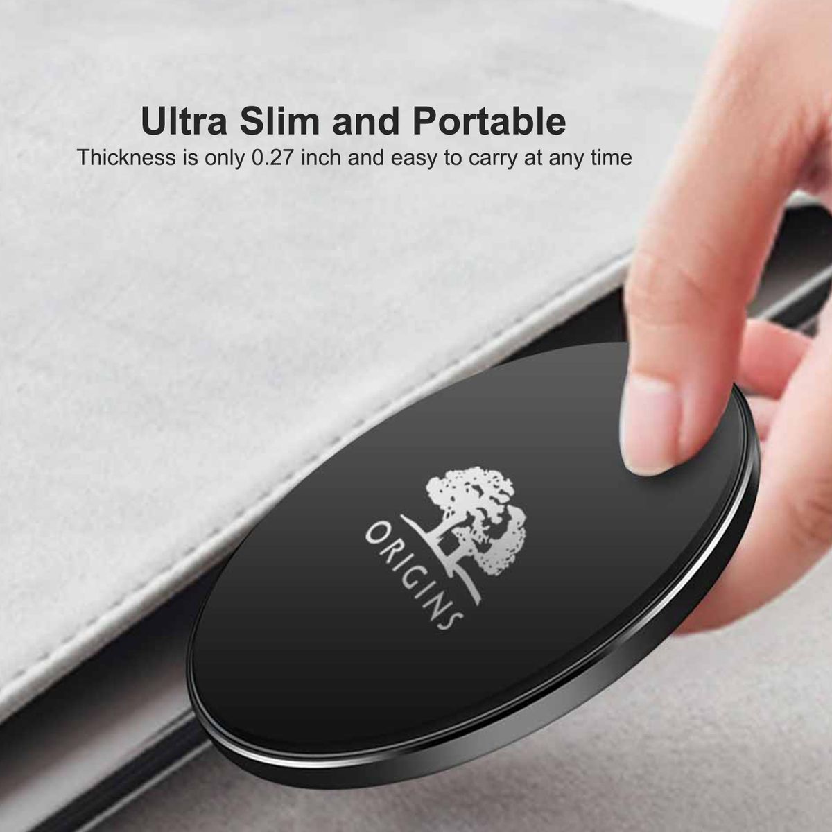 15W Fast Wireless Charger Natural Bamboo Light Up Logo - CH-WL01-OCEAN ...