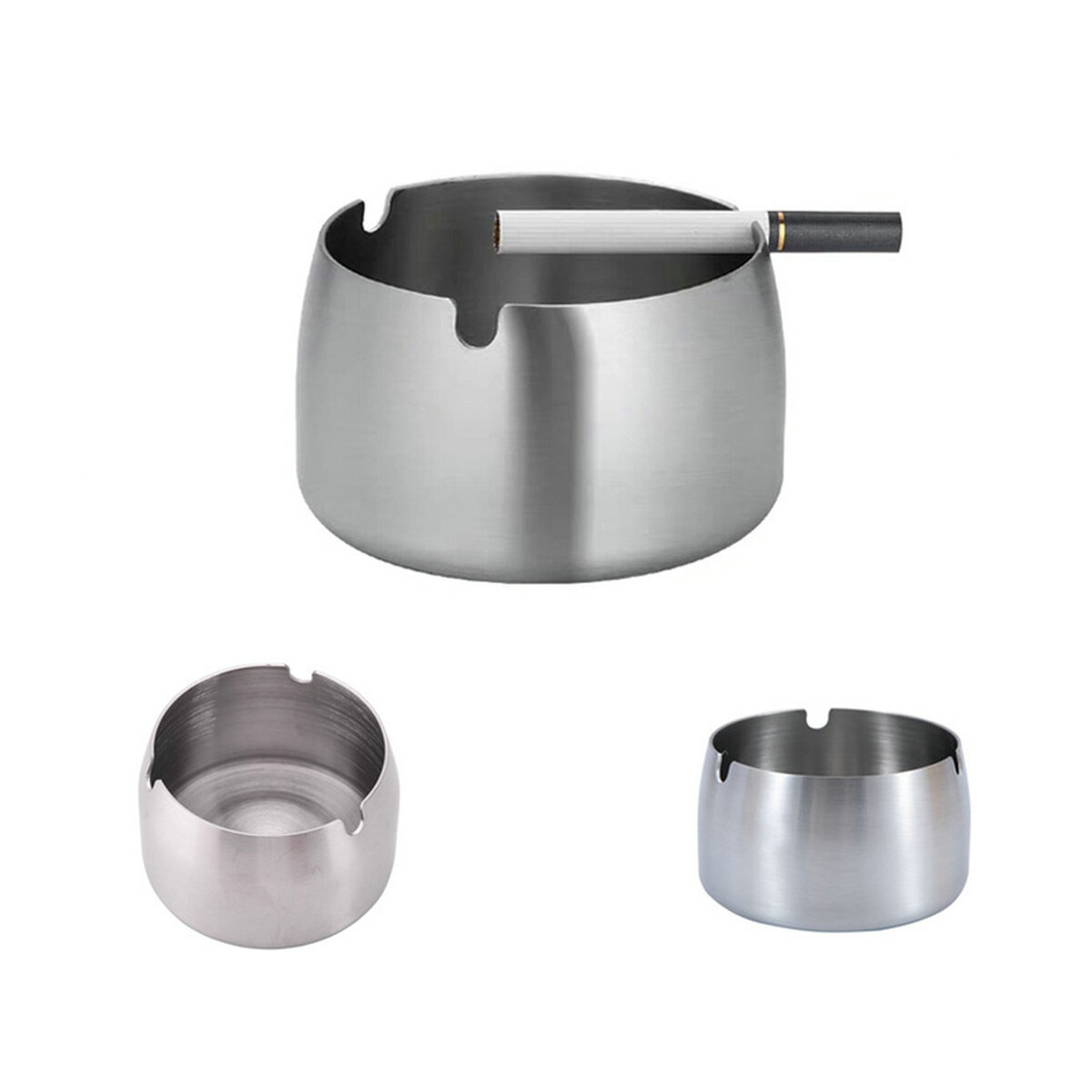 Stainless Steel Windproof Cigarettes Ashtrays - DSRXS9022 | Something Inked