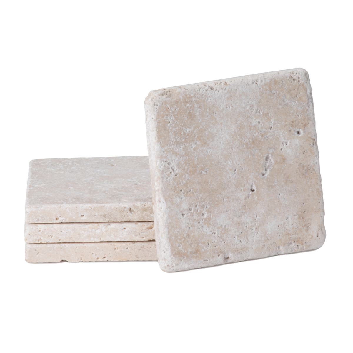 Square Travertine Coaster - Single Bulk - 24241 | CoasterStone