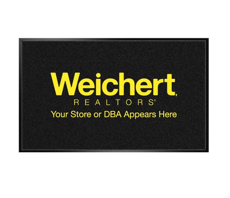 Olefin Flocked Welcome Mats Customized Imprint - W271 | Weichert