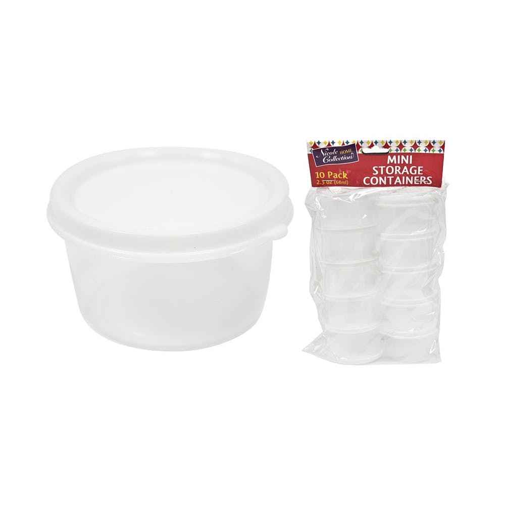 Mini Storage Containers - Round 2.3 oz 10 Pack - 2269605 | Influence ...