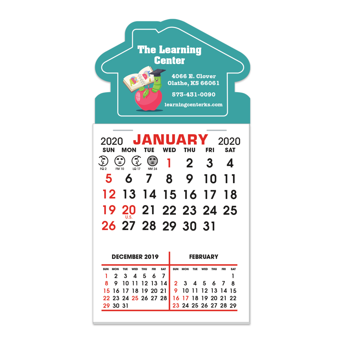 Stick It Decal 3 Month Calendar Pads House 475643 Custom Printed stick-it-decal-3-month-calendar-pads-house-475643-custom-printed