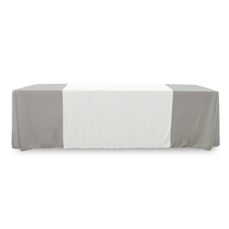 58 in. x 63 in. PolyKnit™ Table Runner (Blank) - TR-5863-B | LogoLinens