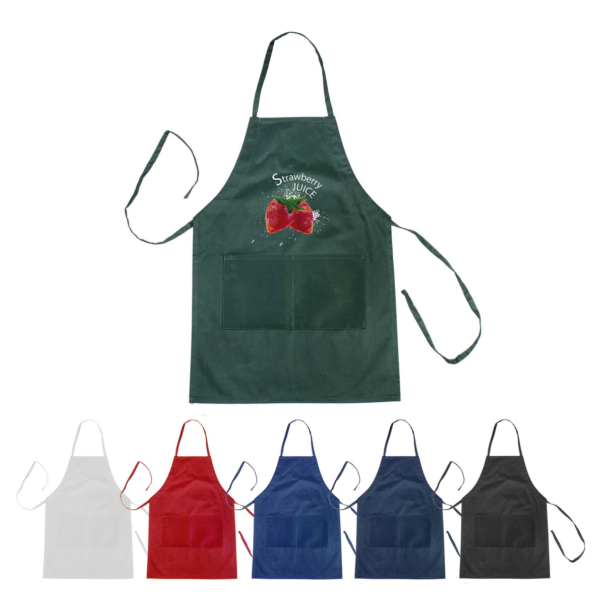 Butcher Style Cotton Twill Apron - P004EAA | brainchildusa