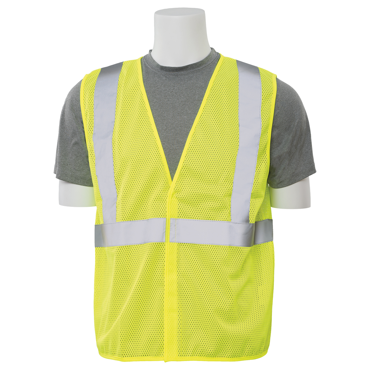 High Visibility Safety Vest, Blank No Pocket - ES362 | Aprons, Etc.