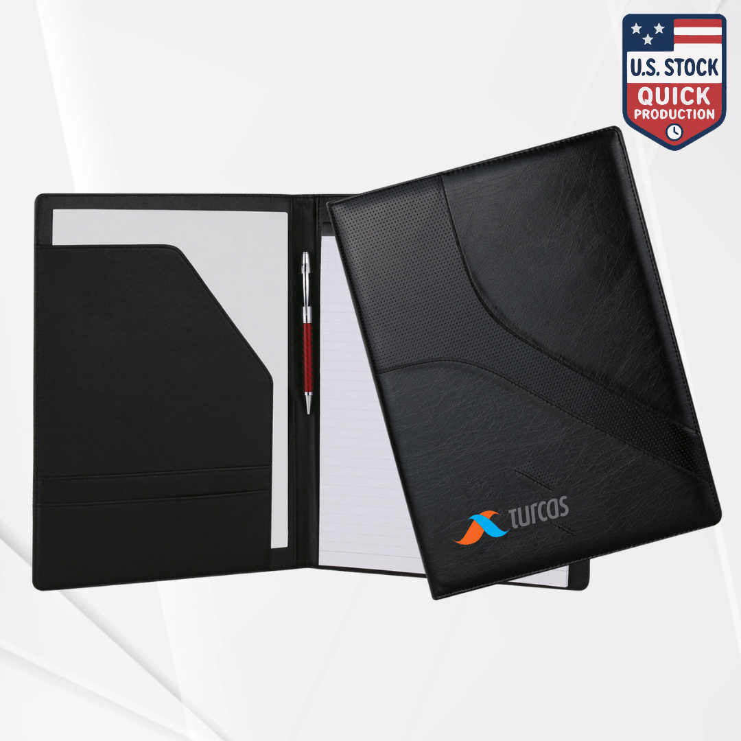 Leatherette Padfolio with Interior Pockets, Pen Holder & Notepad - LPD ...
