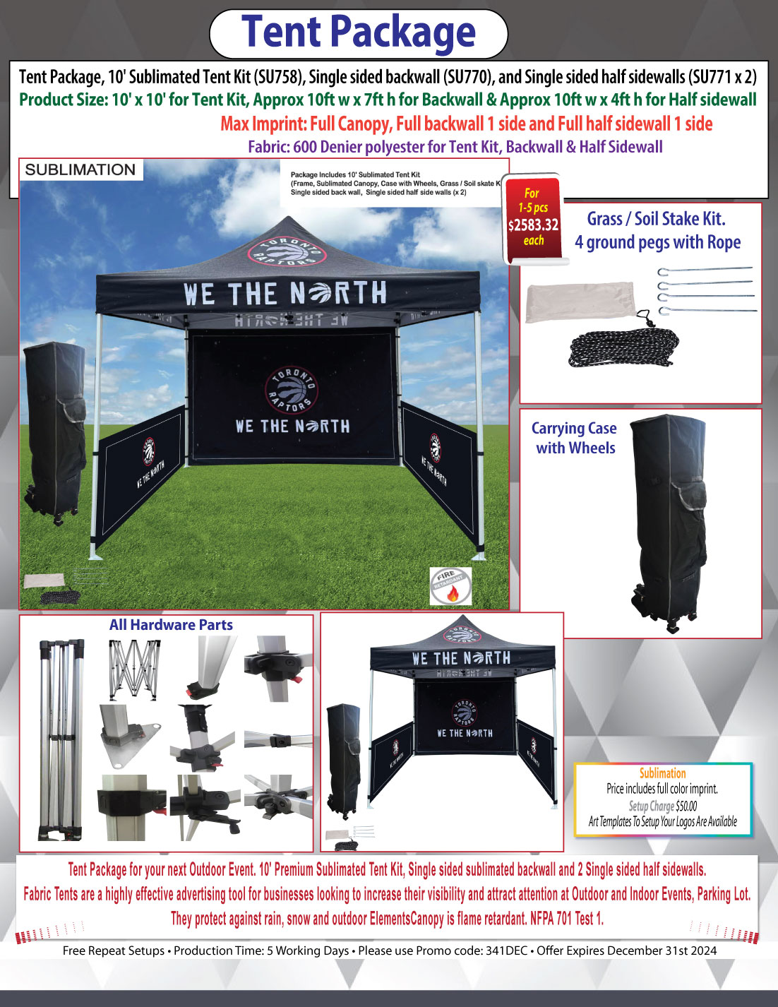 Specials for 10' Tents and Accessories | FIEL