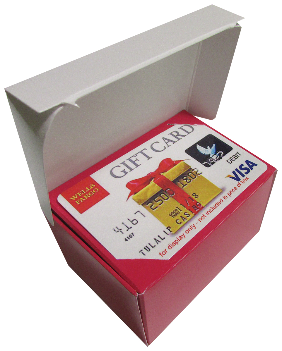 Mini Fold Above Box - Gift Card Holder - BXC-380 | The Chest