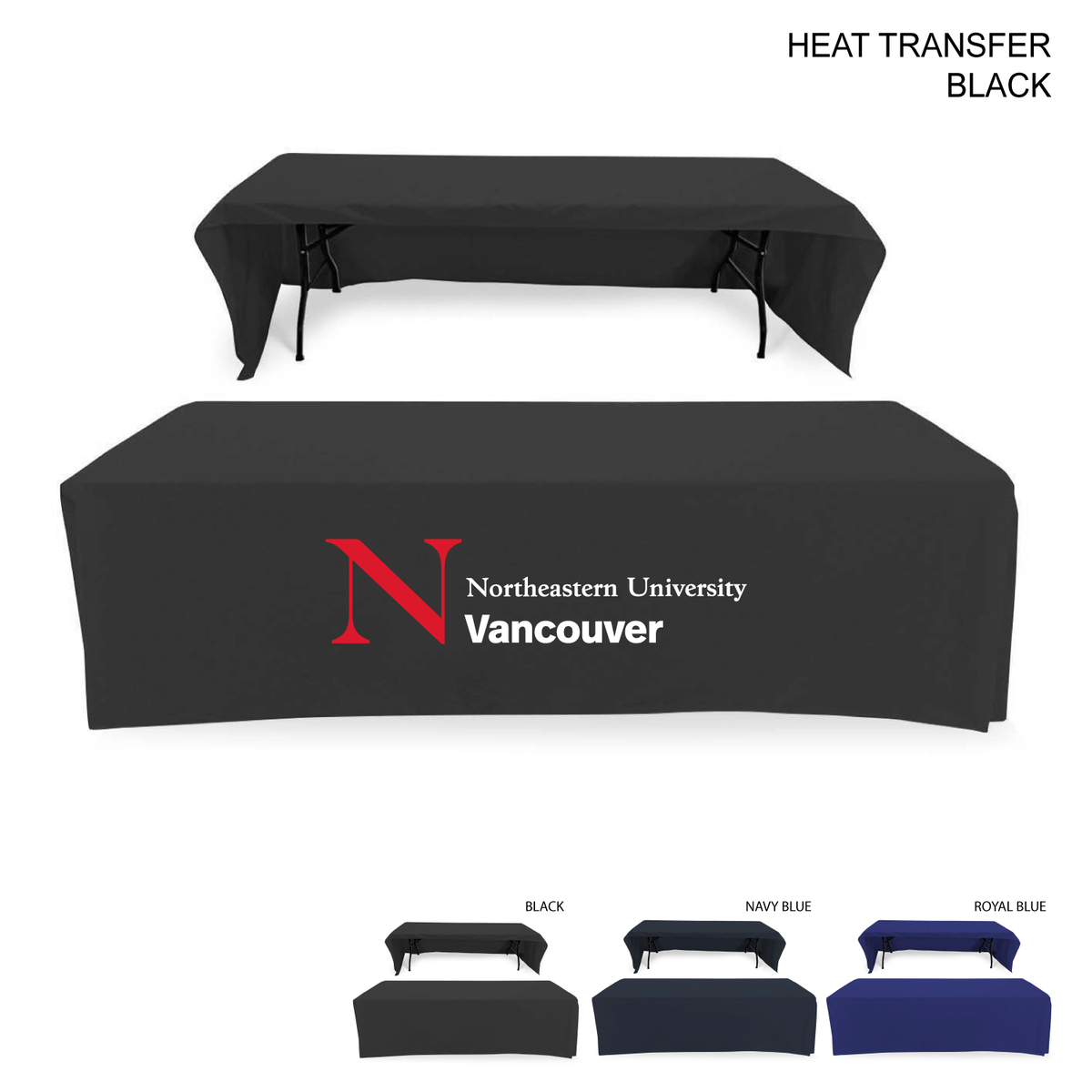 Polycotton Twill Table Throw for 8' Table, Drape style, 3 sided, Open ...