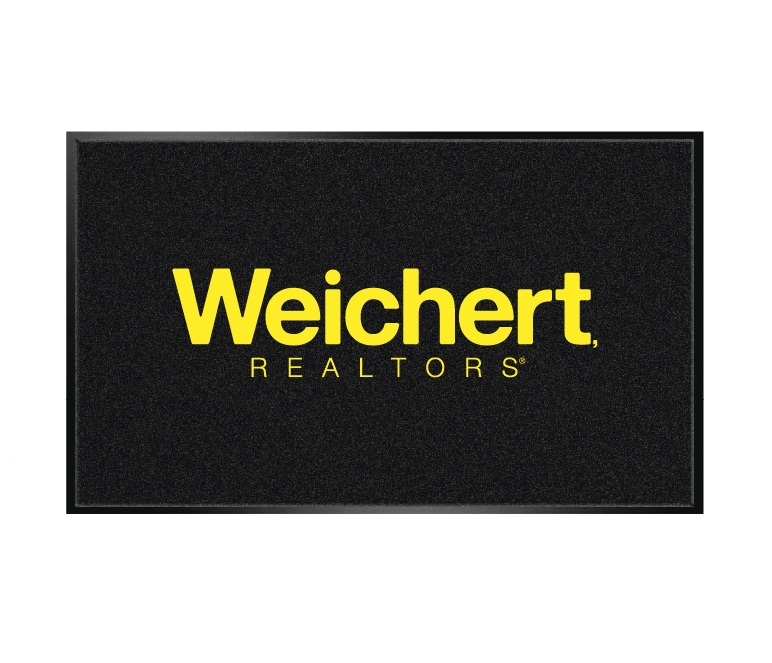 Olefin Flocked Welcome Mats Weichert logo ONLY - W272 | Weichert