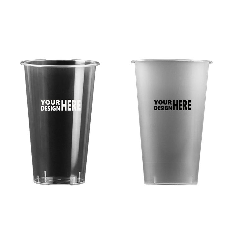 Clear Injection Molded Plastic Cups, 16.2oz - DPBBBN0030 | MDM Branding ...