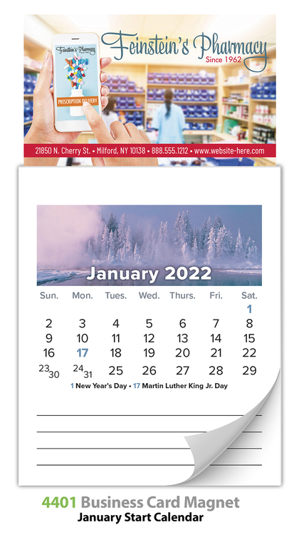 Home | Custom Printed Sticky Adhesive Calendars with Your Company Logo