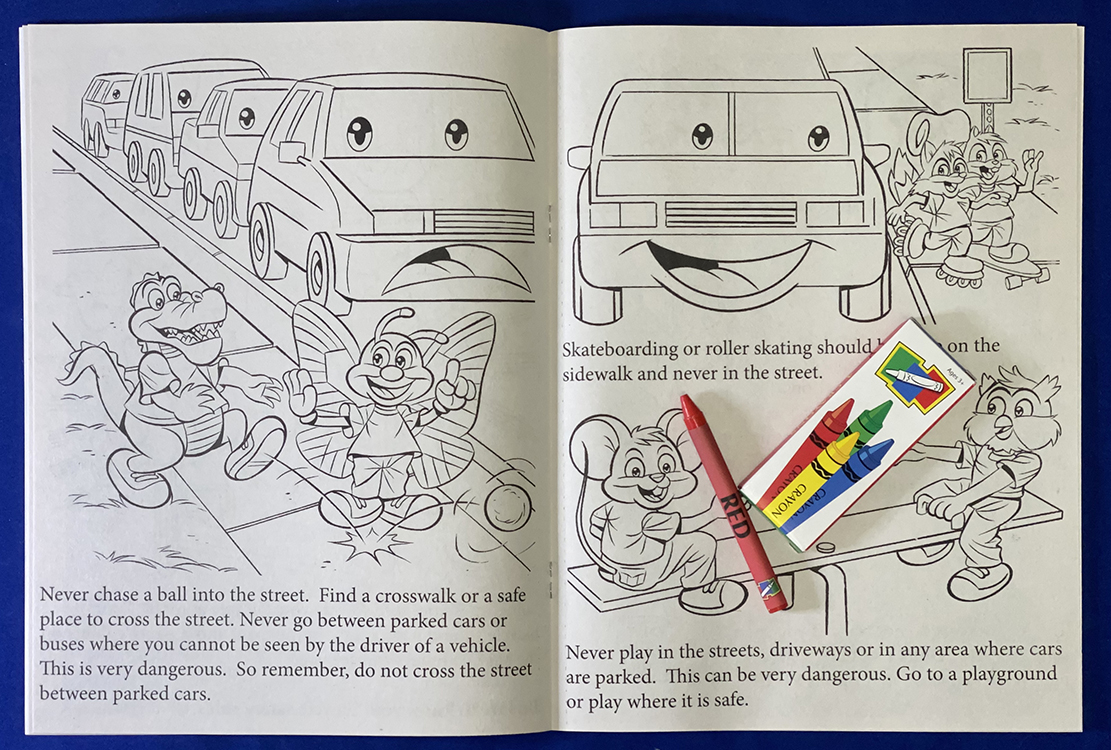 COLORING SET - Traffic Safety Awareness Coloring Book Fun Pack - 0269 ...